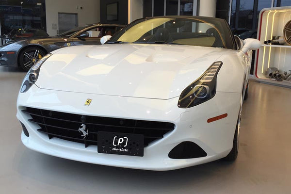 Ferrari California T grill mount license plate relocator – rho-plate
